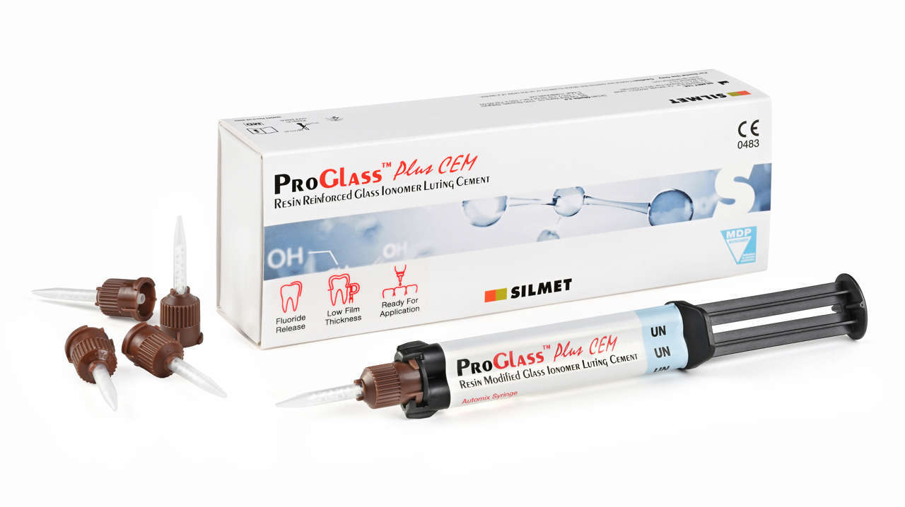 ProGlass Plus Cem RMGI Luting Cement Automix 9gm. Syringe Universal ...